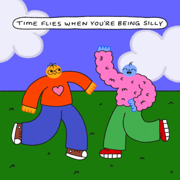 Time Flies When You’re Being Silly Art Print – Orange Juice For Dinner